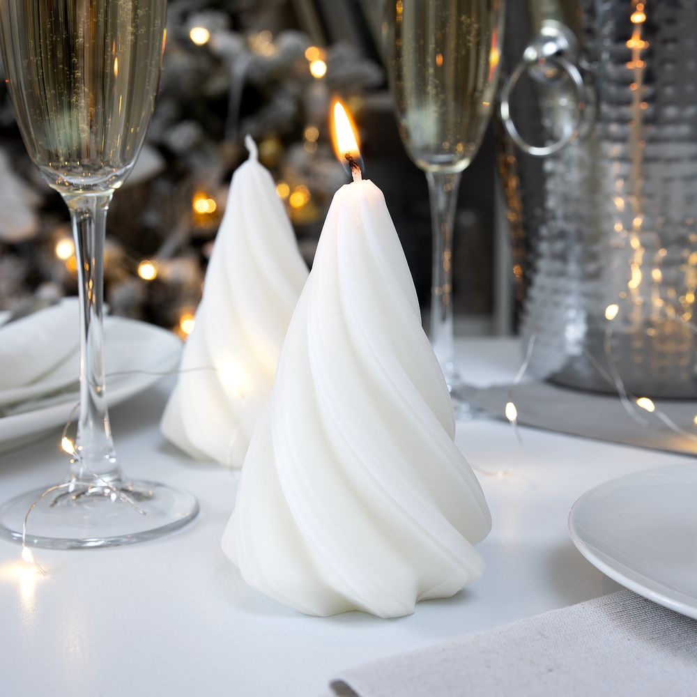 Свеча Sparklet, белая под нанесение логотипа купить в компании "ЮКЭН"